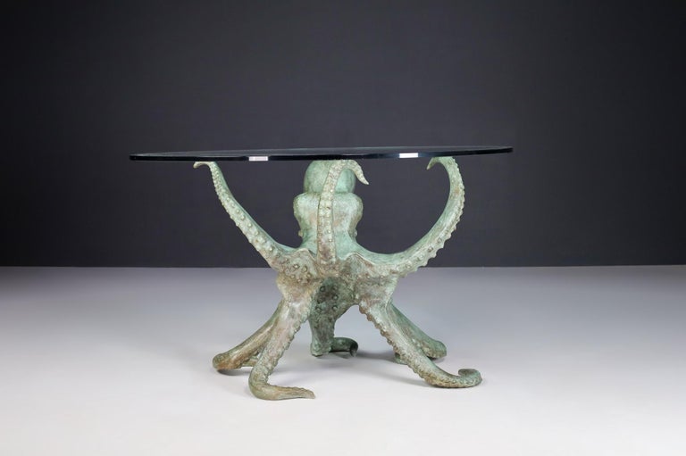 Patinated Bronze Octopus Table or Sculpture, 1970s Italy For Sale at ...