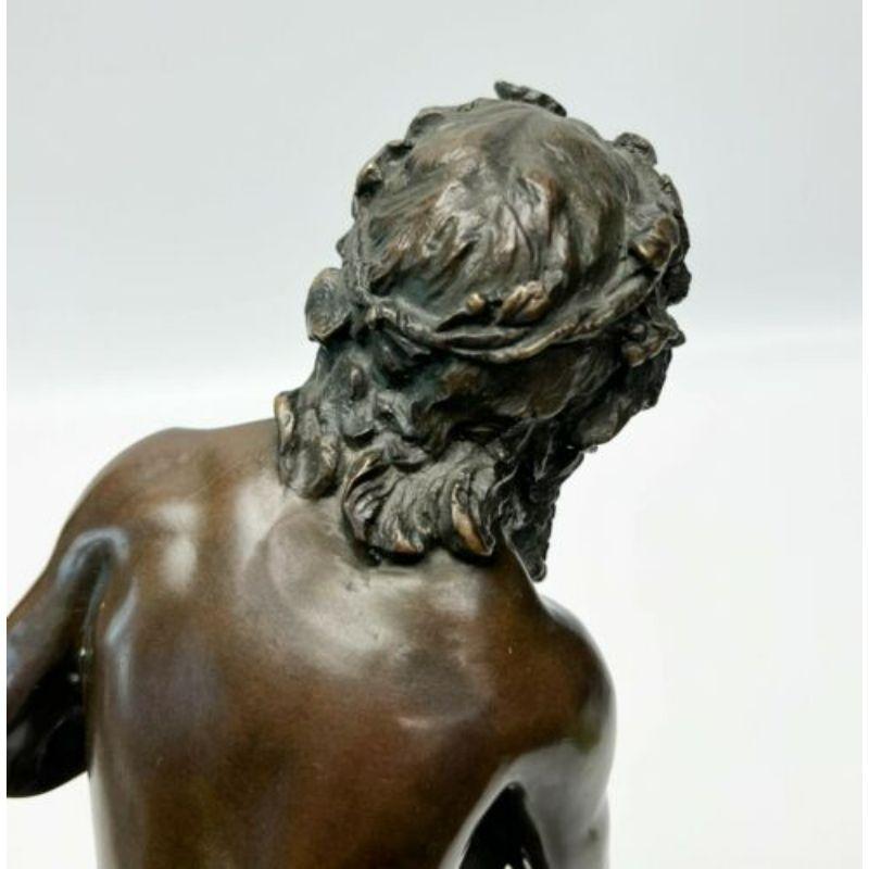 Patinated Bronze Sculpture Grape-picker Extemporizing After J Duret For ...