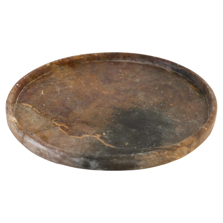 Patinated Italian Marble Vessel Organic Rustic Modern, 1960s at 1stDibs