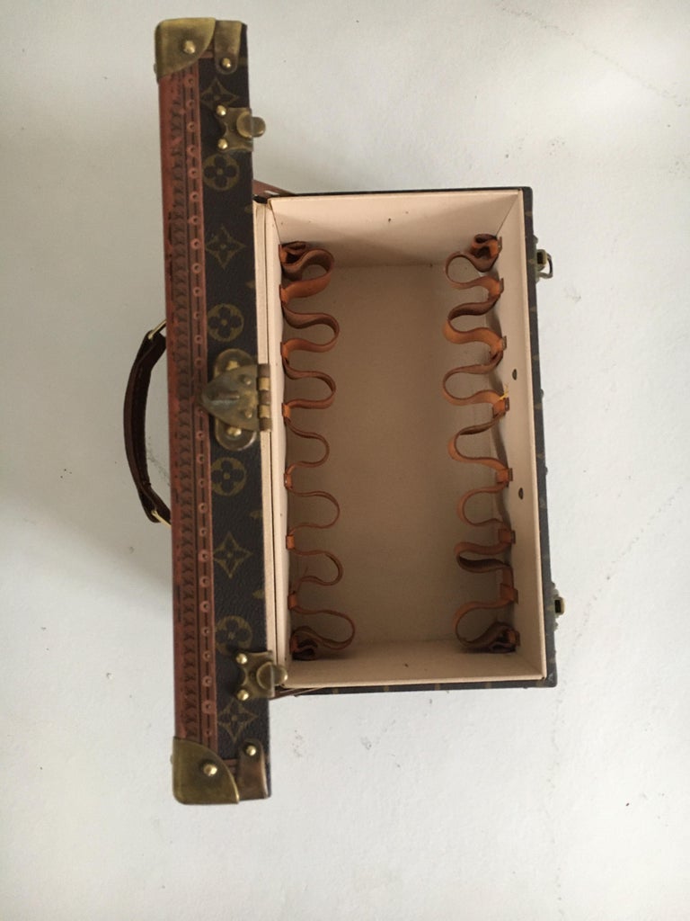 Patinated Louis Vuitton Train Case Louis Vuitton Beauty Case, France ...