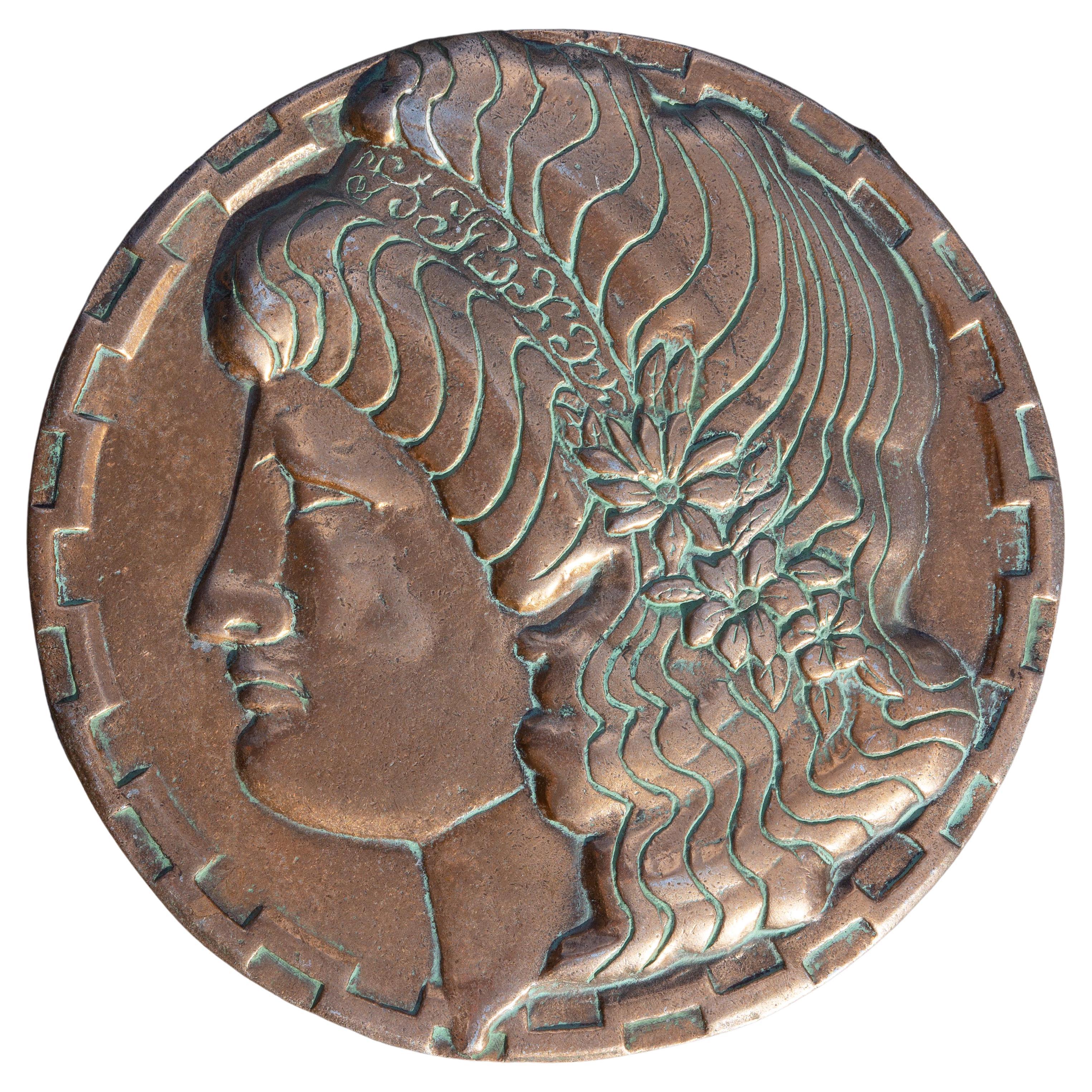 Exceptional Roman Fresco of a Gorgon, 1st Century AD at 1stDibs