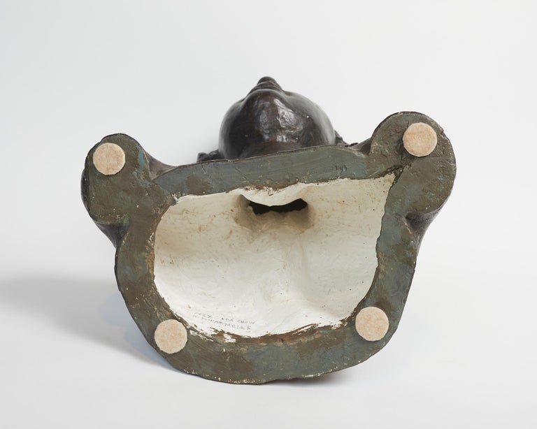 Patinated Plaster Bust of Woman by Herbert McRae Miller For Sale at 1stDibs