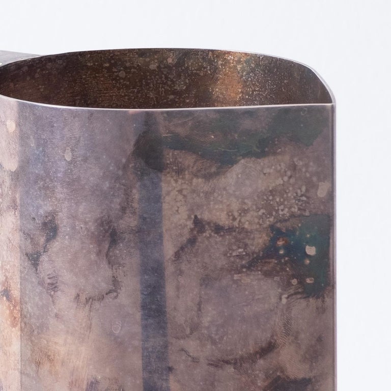 Patinated Silver Pitcher Armani Casa, Italy, 1990s at 1stDibs
