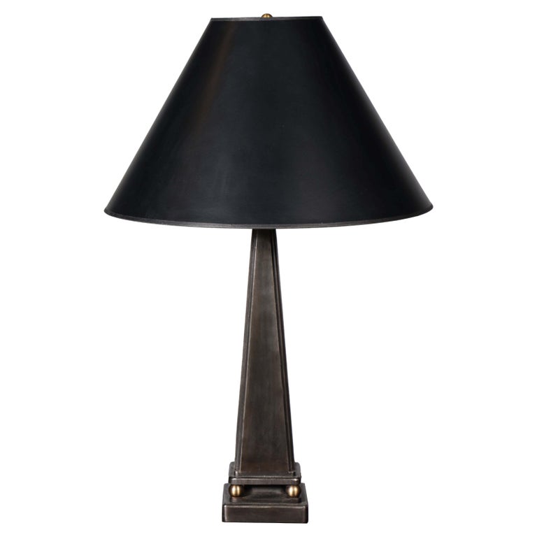 Contemporary Neoclassical 'Obelisk' Table Lamp For Sale at 1stDibs
