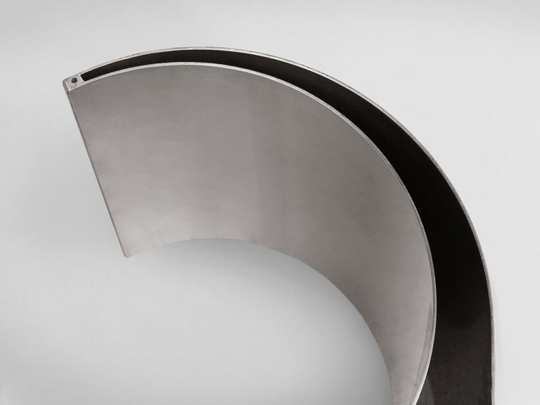Patrice Maffei 'Comète' Coffee Table in Glass and Stainless Steel For ...
