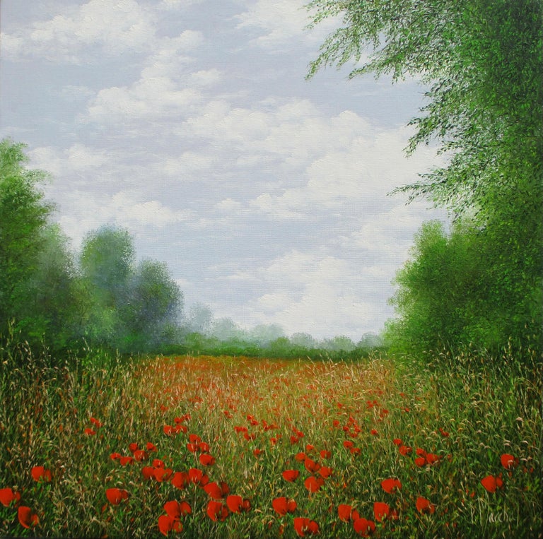 Patrice Marchal - "Coquelicots Révélés", MARCHAL, oil painting on ...