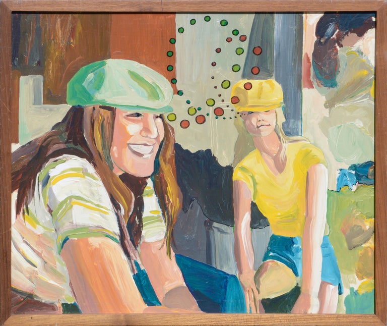 Patricia Gren Hayes - Cyclists in Love, Bay Area Figurative Movement ...