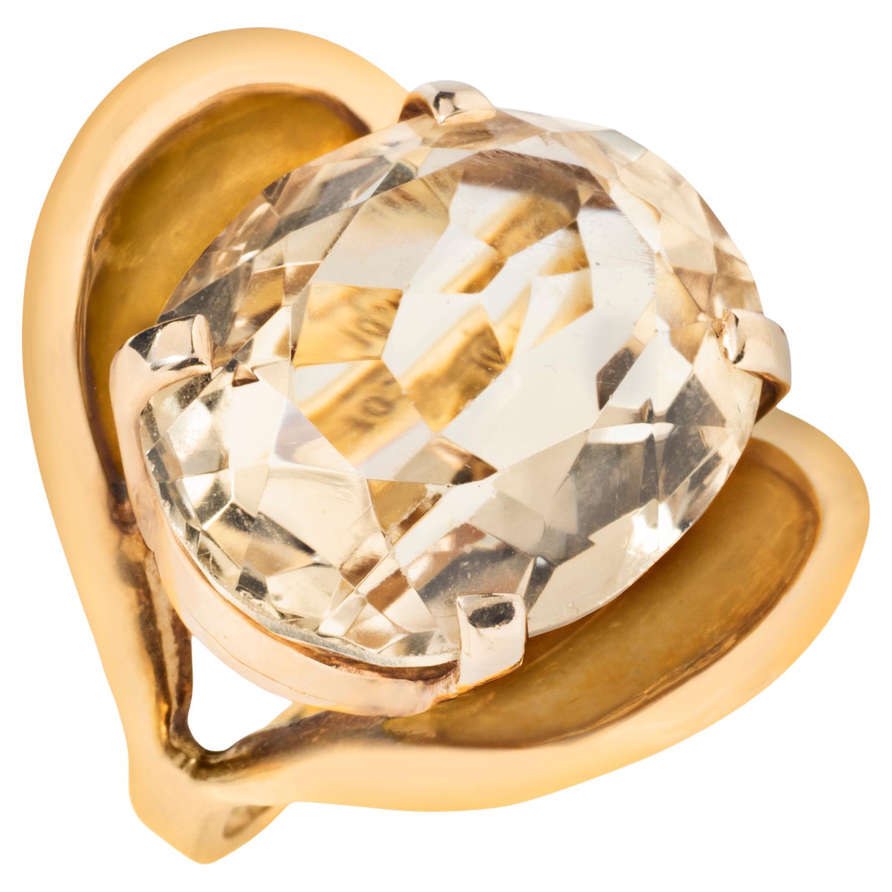 Patricia Schepps Vaill For Seaman Schepps Citrine Ring For Sale at ...