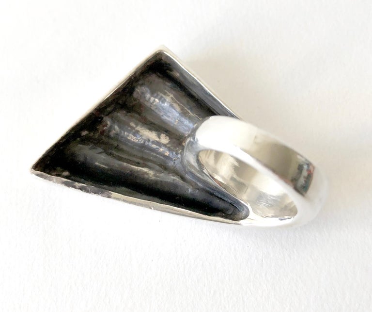 Patricia Von Musulin Sterling Silver Modernist Winged Ring For Sale at ...