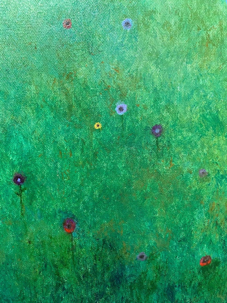 Patrick Antonelle - Tuscan Summer Meadow, original 24 x 24 contemporary ...