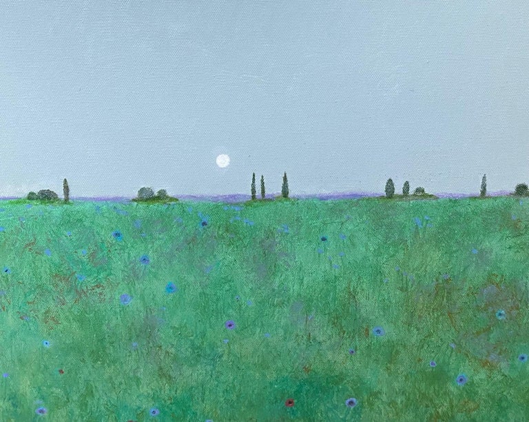 Patrick Antonelle - Tuscan Summer Meadow, original 24 x 24 contemporary ...