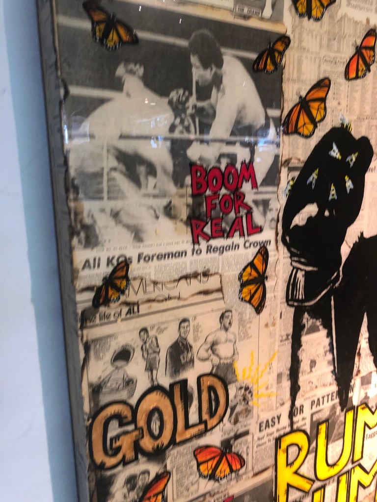 Patrick Burns - Rumble Young Man - Muhammad Ali, Pop Art Photo Collage ...