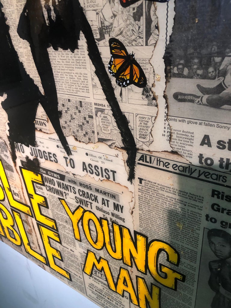 Patrick Burns - Rumble Young Man - Muhammad Ali, Pop Art Photo Collage ...