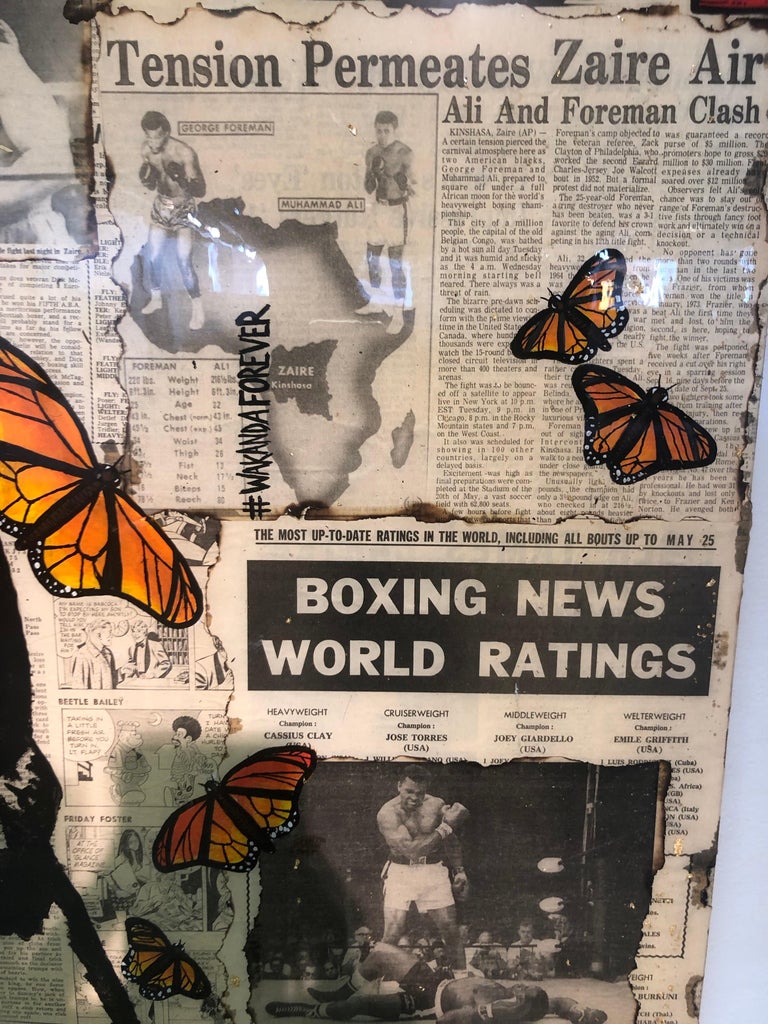 Patrick Burns - Rumble Young Man - Muhammad Ali, Pop Art Photo Collage ...