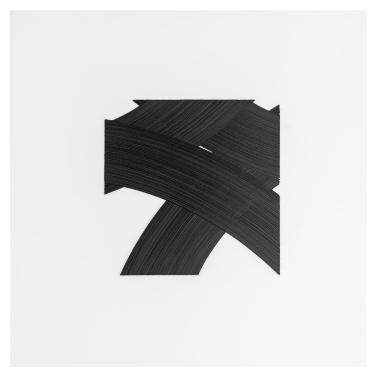 Patrick Carrara Black Ink on Mylar Drawing Triptych, Appearance Series ...