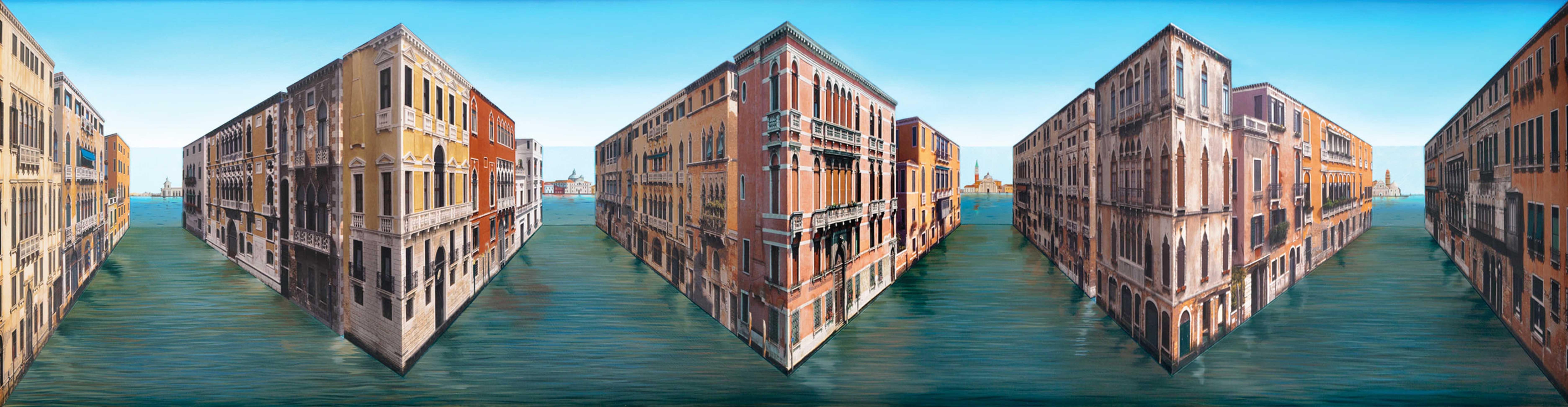 Patrick Hughes - Patrick Hughes - Little Palace, optical art ...