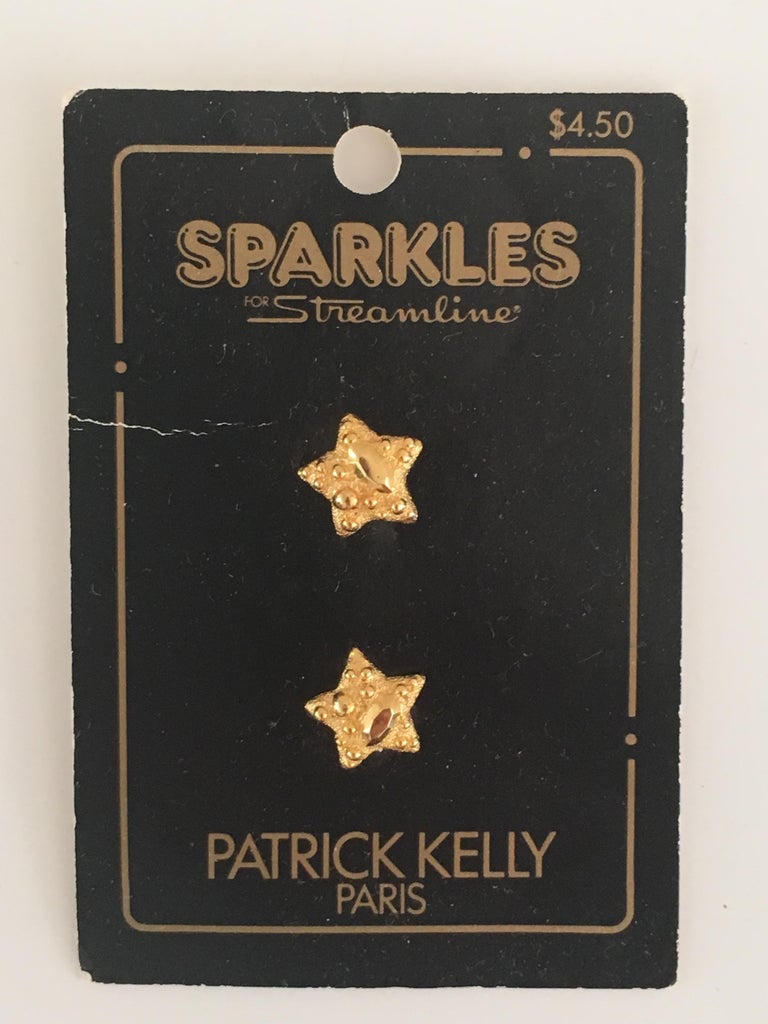 Patrick Kelly Paris Gold Star Buttons. at 1stdibs
