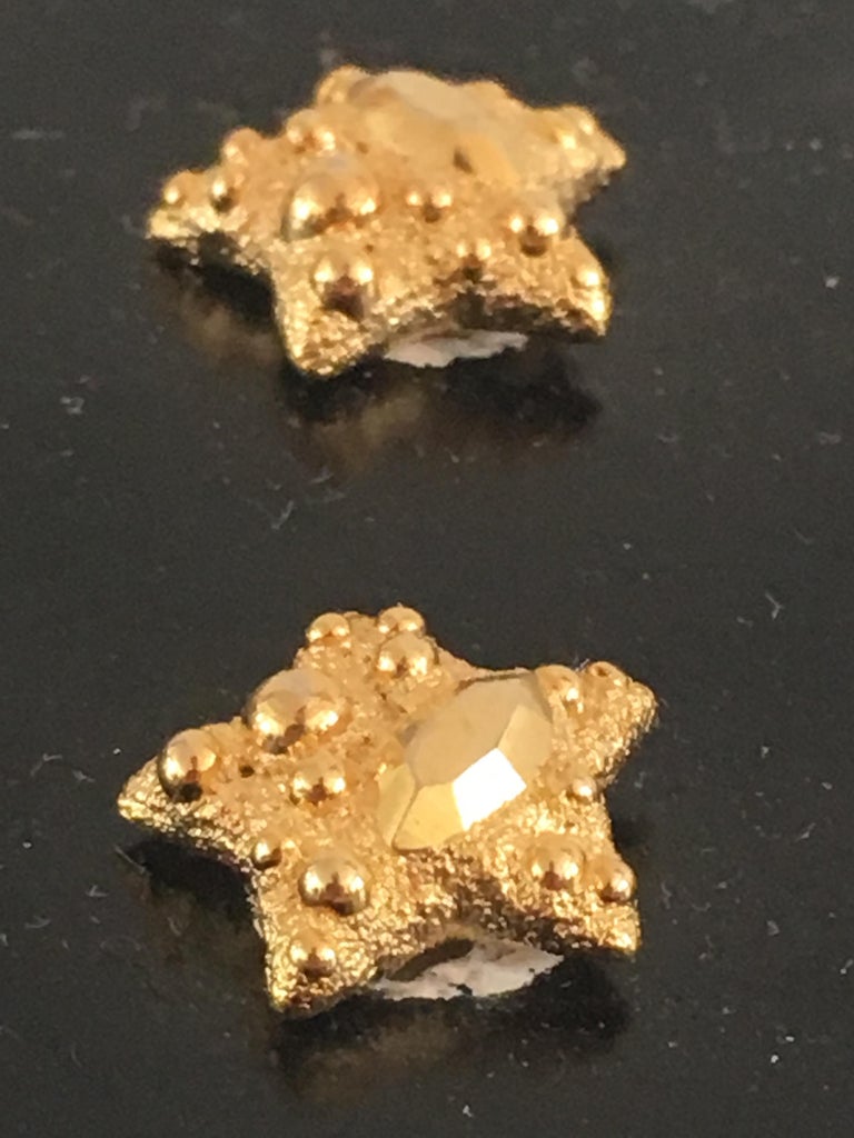 Patrick Kelly Paris Gold Star Buttons. at 1stDibs