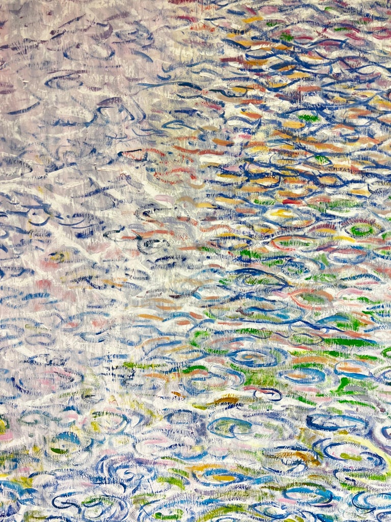 Patrick Marie - Huge French Impressionist Oil Painting Wooden Punt Boat ...