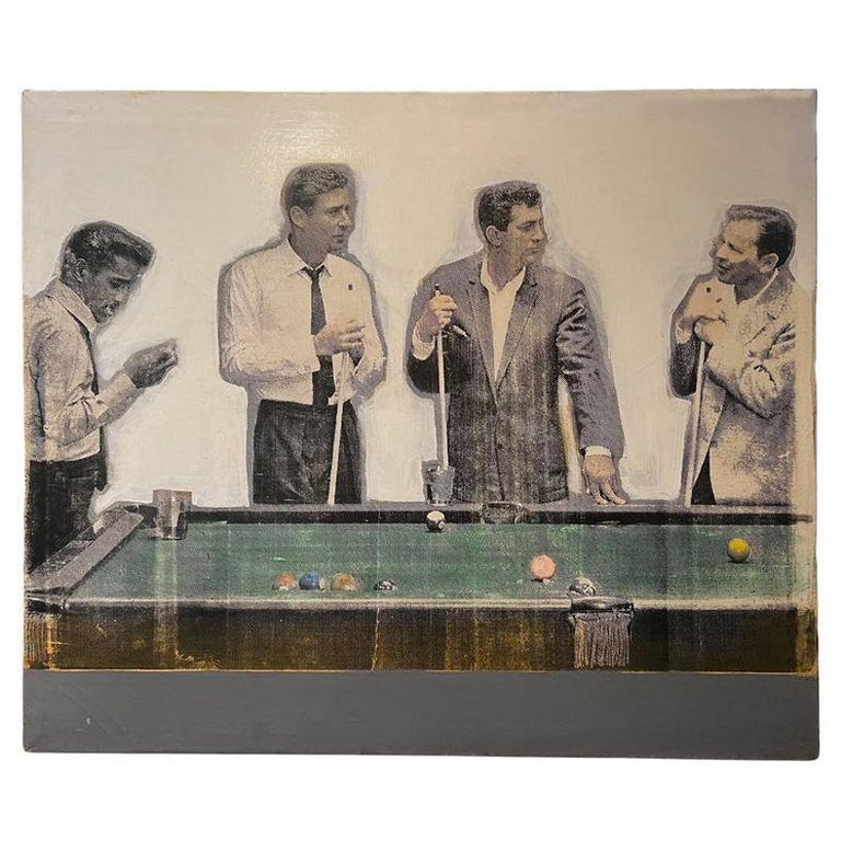 Patrick McCarty - "The Rat Pack" Painted Silk Screen on Canvas by ...