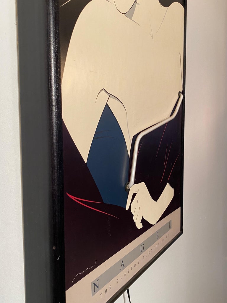 Patrick Nagel Print with Pink Neon Accent, 1980s at 1stDibs | neon ...