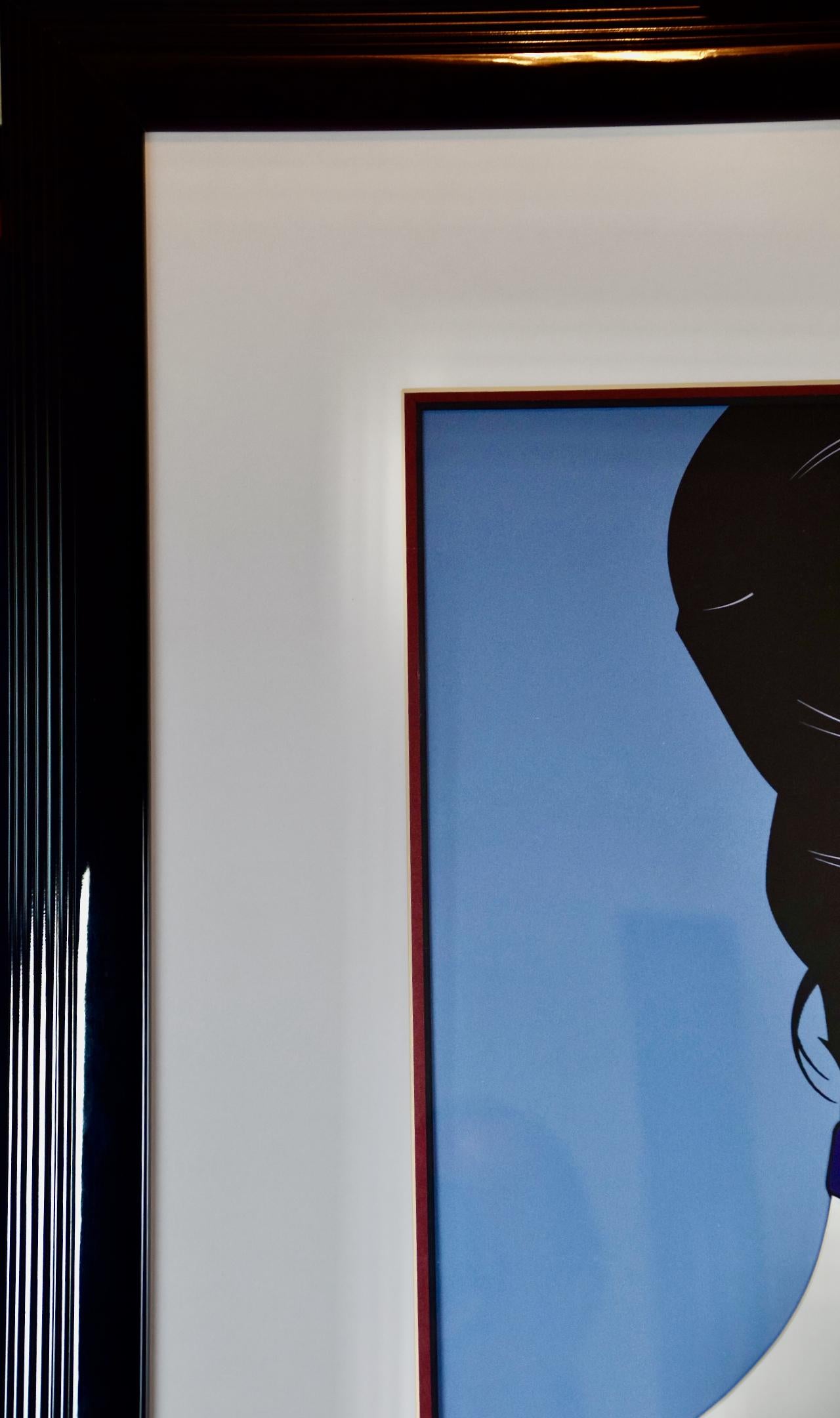 Patrick Nagel - Woman with Glove: Large Framed Screen Print by Patrick ...