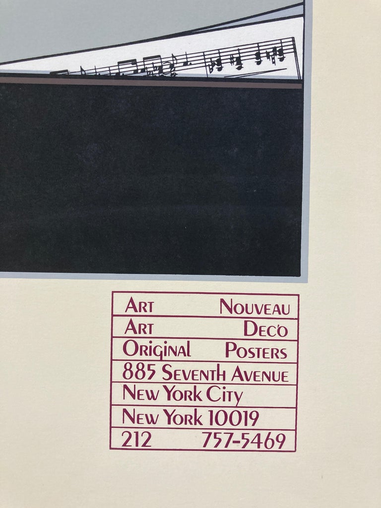 Patrick Nagel 'Park South Gallery at Carnegie Hall' Serigraph, 1978 For ...