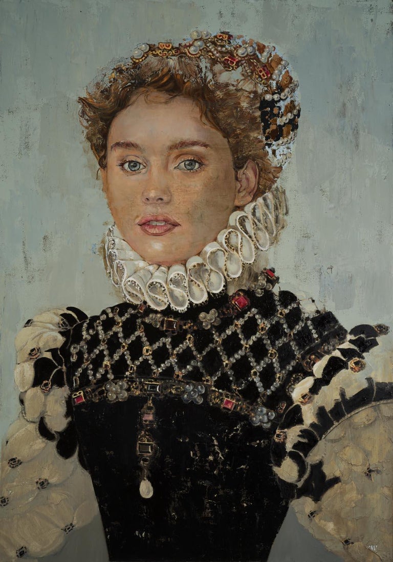 Patrick Pietropoli - Young Lady with a Pearl For Sale at 1stDibs