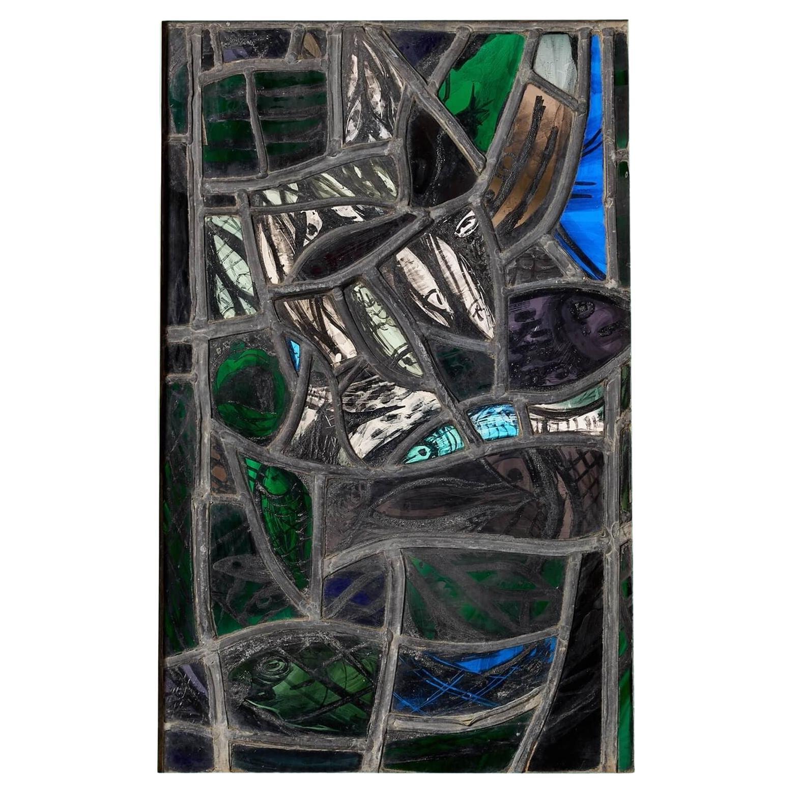 Stained Art Glass Window Depicting Ruth For Sale at 1stDibs | ruth glass