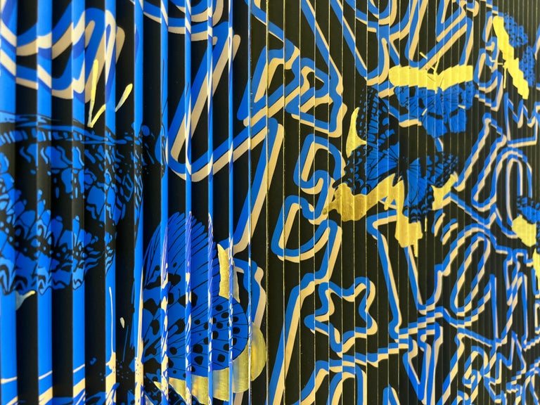 Patrick Rubinstein - Graffi, Original Kinetic - Mixed Media with Gold ...