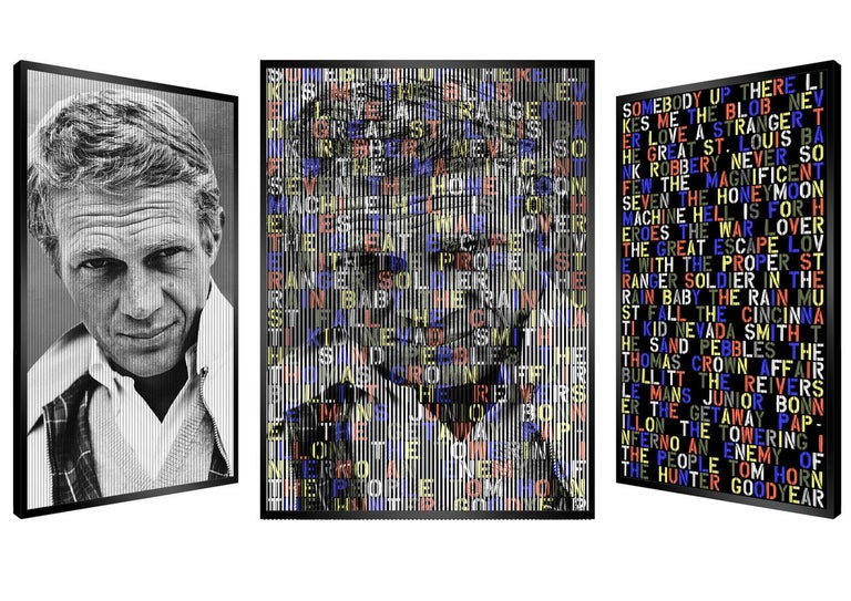 Patrick Rubinstein - Le Roi Du Cool (Steve McQueen), mixed media, 2021 ...