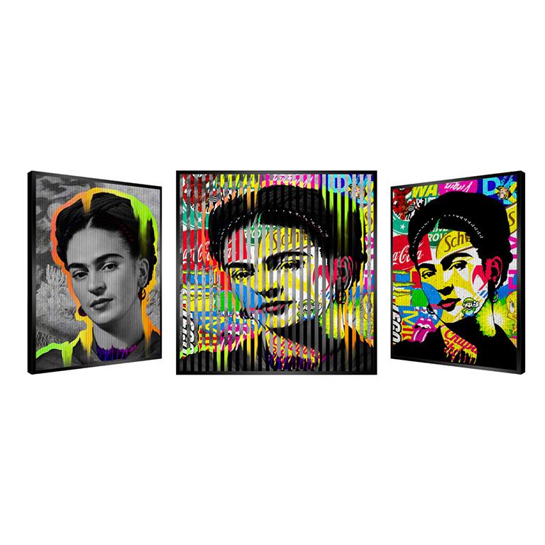 Patrick Rubinstein - People and Brand "Frida Kahlo", Kinetic Artwork on Panel at 1stDibs