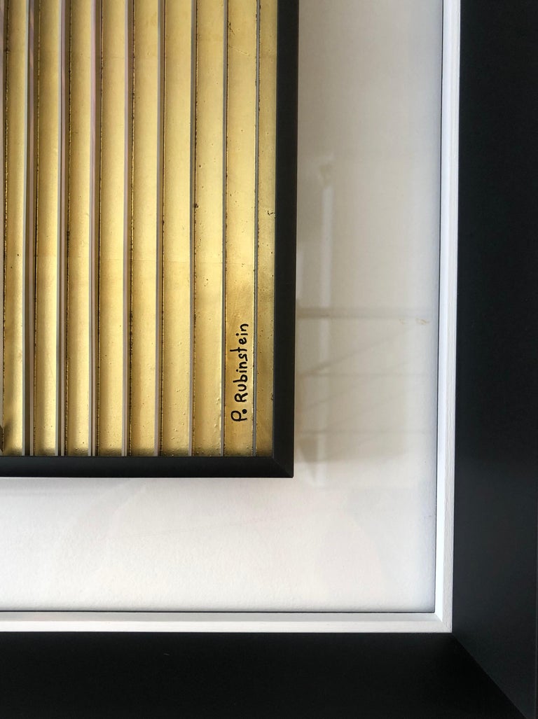 Patrick Rubinstein - Symbol Of Love, mixed media art with gold leaf ...