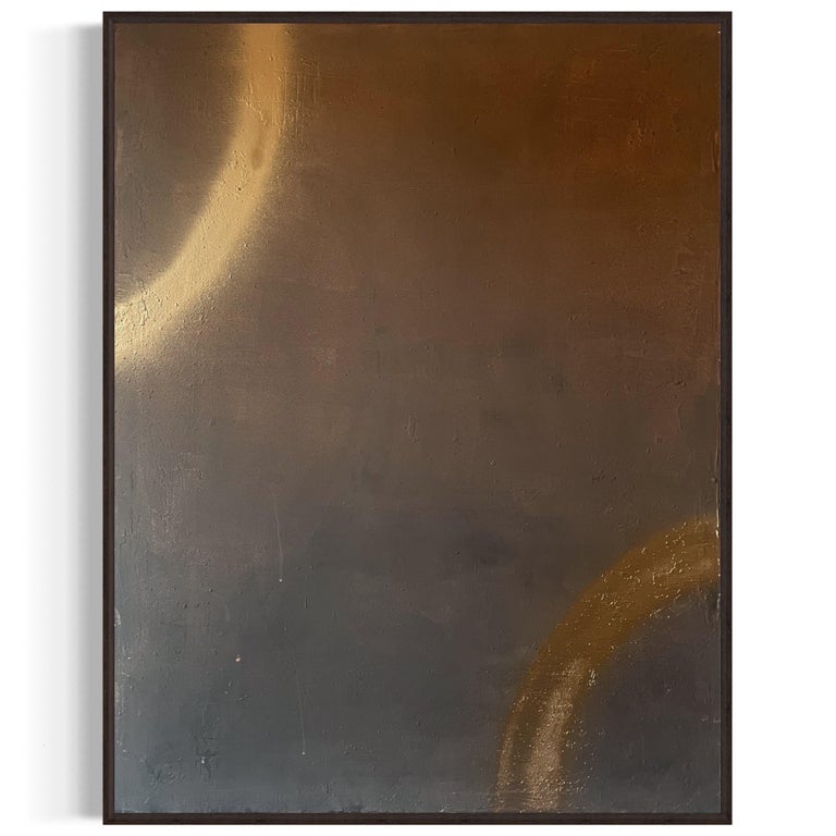 Pau Escat - ABSTRACT Artwork. Texture dark with gold colour. Untitled ...