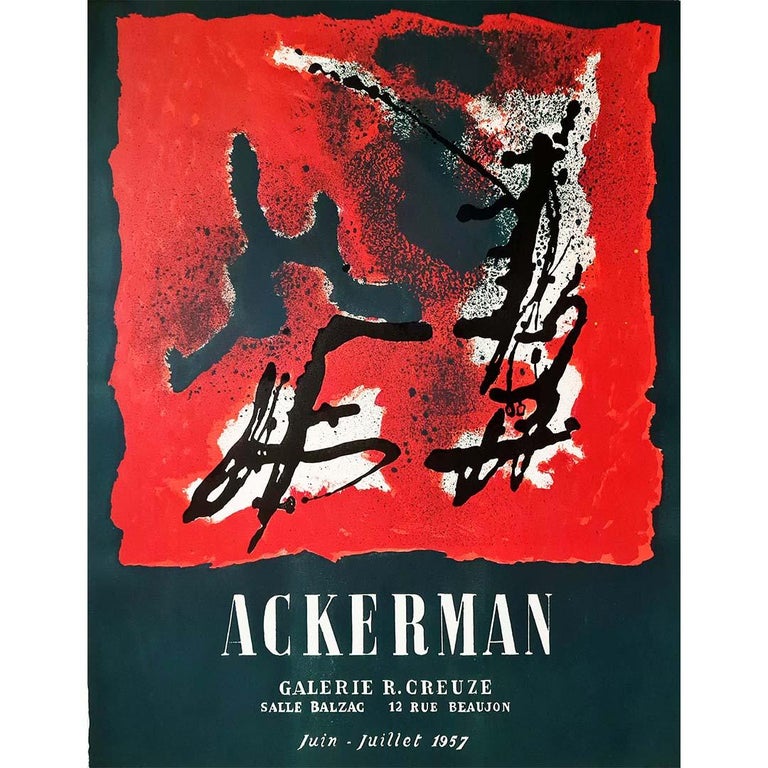 Paul Ackerman - Oriignal exhibition serigraphy of Paul Ackerman at the ...
