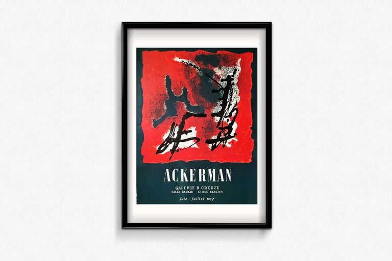 Paul Ackerman - Oriignal exhibition serigraphy of Paul Ackerman at the ...