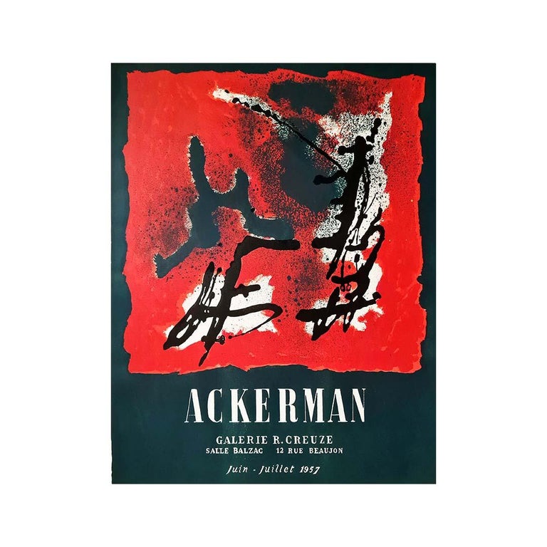 Paul Ackerman - Oriignal exhibition serigraphy of Paul Ackerman at the ...