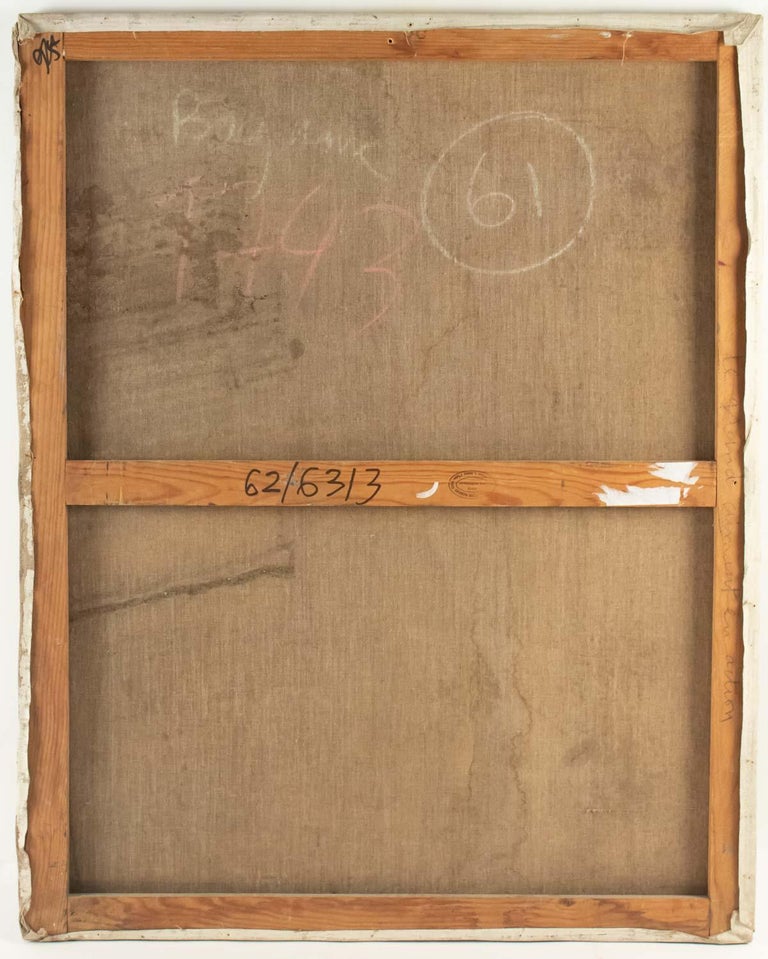 Paul Ackerman Composition Oil on Canvas For Sale at 1stDibs