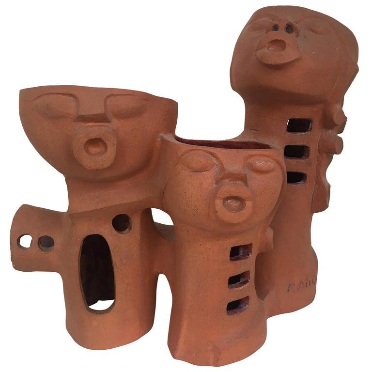 Paul Ahyi - "La Chorale" Sculpture by Paul Ahyi Togolese Clay For Sale ...