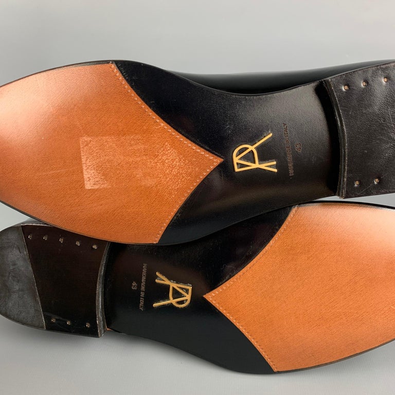 PAUL ANDREW Size 10 Black Leather Lace Up Shoes For Sale at 1stDibs ...