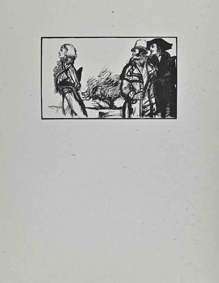 Paul Baudier - The Rival - Original Woodcut Print by Paul Baudier ...