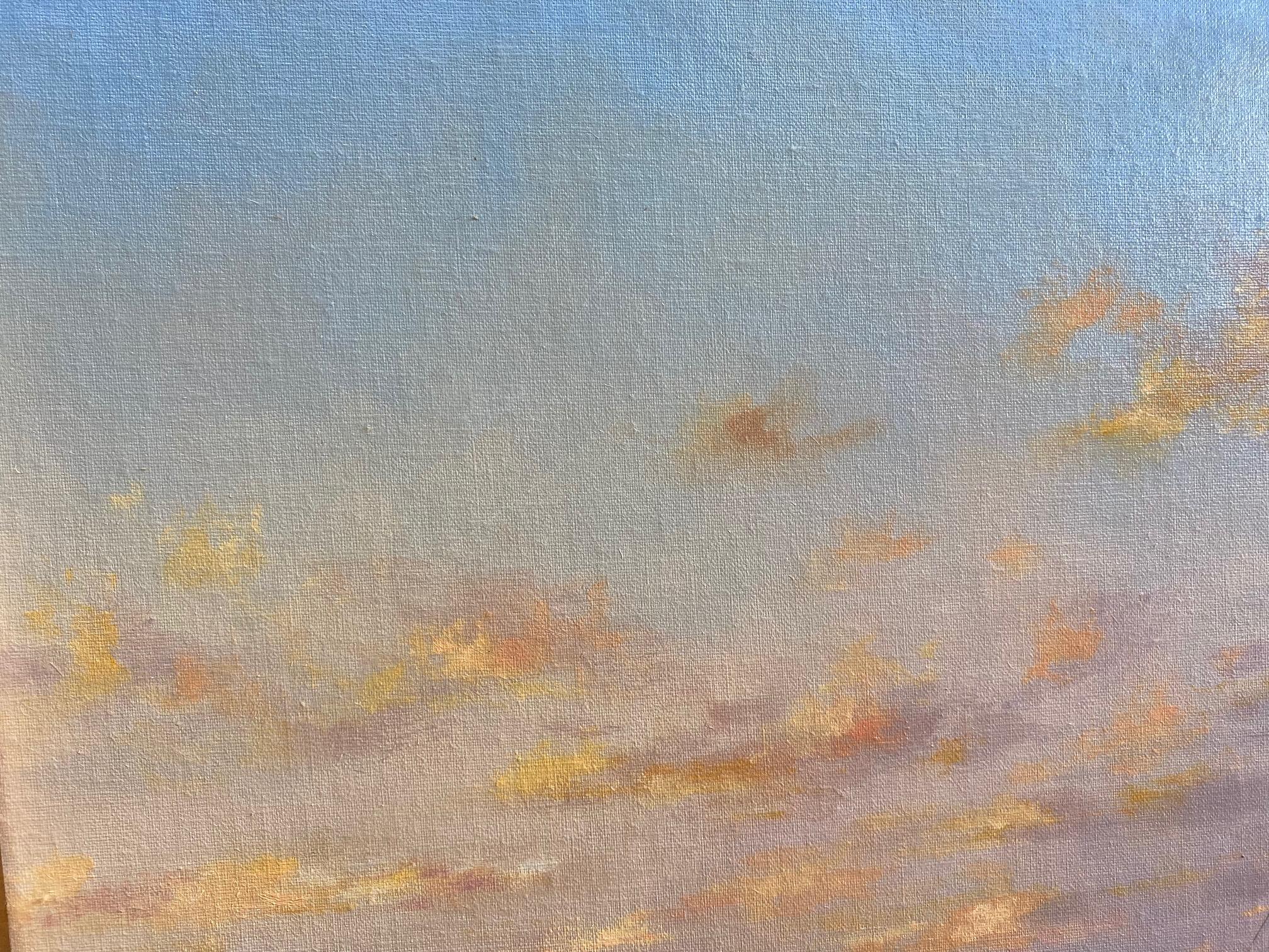 Paul Beebe - Quiet Evening on the Hudson, original impressionist marine ...