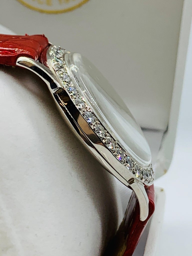 Paul Breguette Estate 14 Karat Gold and Diamond Tuxedo Watch with ...