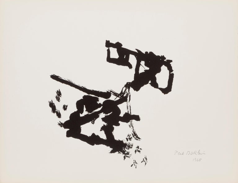 Paul Burlin - Abstract Expressionist Silkscreen by Paul Burlin 1968 For ...