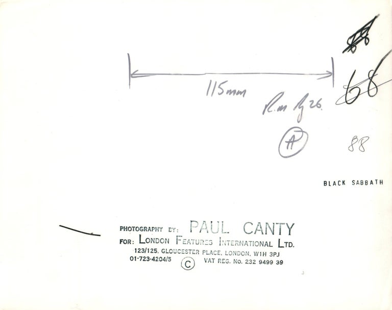 Paul Canty - Ozzy on Stage Vintage Original Photograph For Sale at 1stDibs