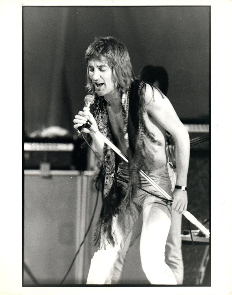 Paul Canty - Rod Stewart Singing on Stage Vintage Original Photograph ...