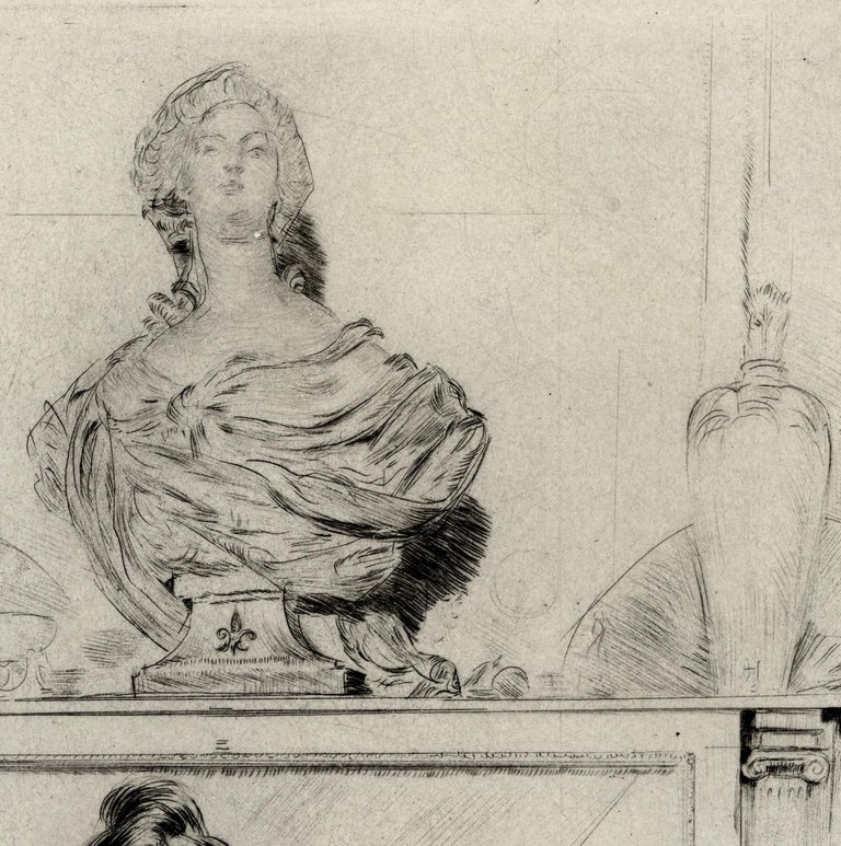 Paul César Helleu - Mme. Helleu by the Fireplace at 1stDibs