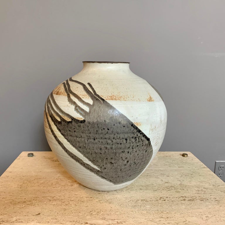 Paul Chaleff Drip Glazed Large Vase at 1stDibs