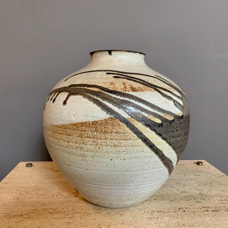 Paul Chaleff Drip Glazed Large Vase at 1stDibs