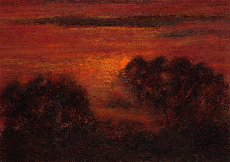 Paul Chizik - Silhouette, Red Sky For Sale at 1stDibs